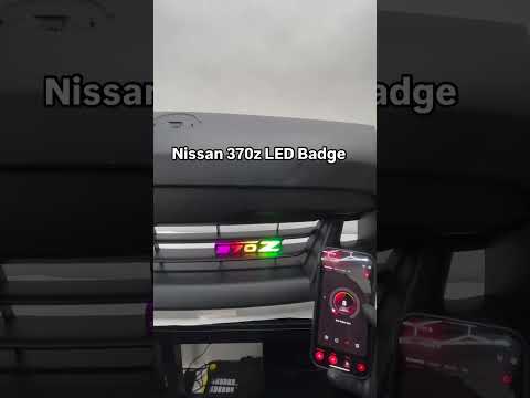 Test fitting our brand New 370z led badge 🔥 Fits like a 🧤 🏷️tag a 370z owner who would rock