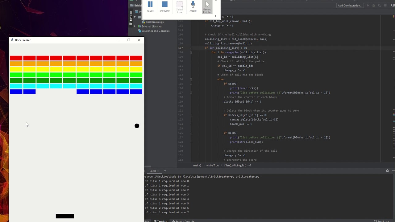 BrickBreaker (Code in Place)