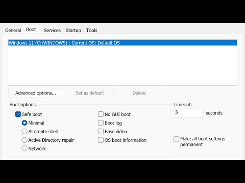 Boot into Windows Safe Mode using the Run dialog box on an active PC