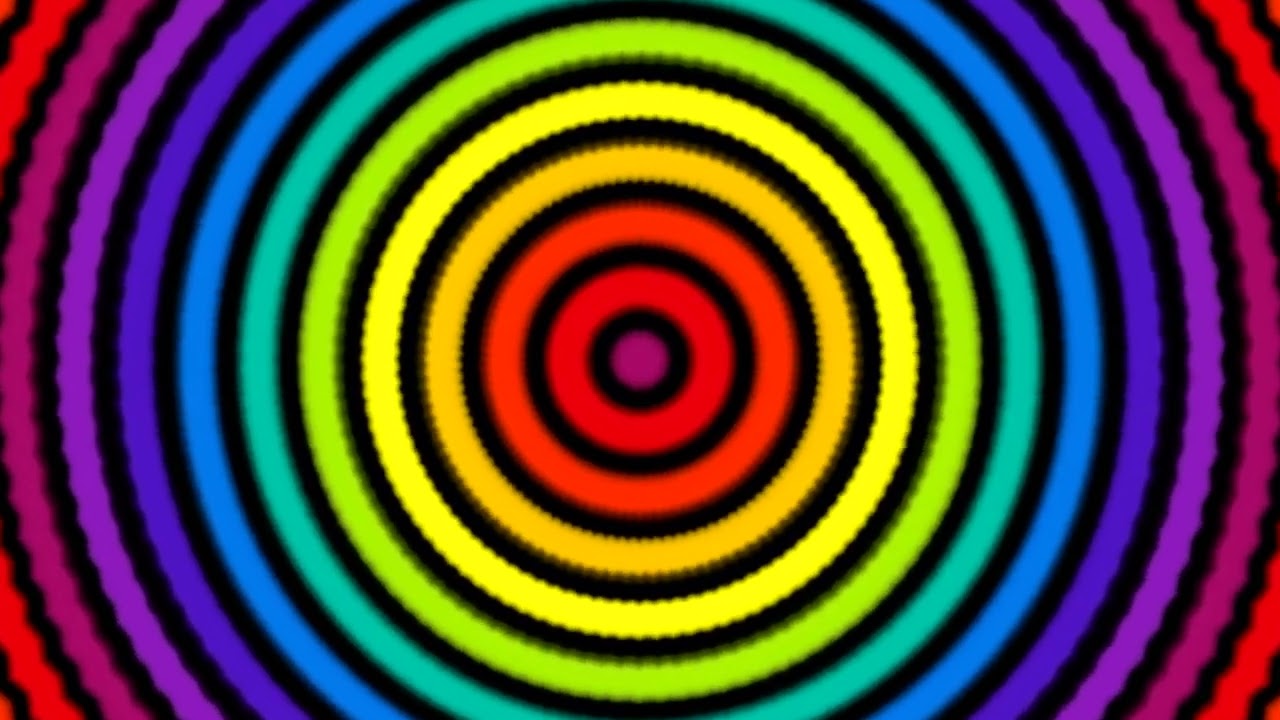 Rainbow hypnosis spiral backgrounds - hypnosis spin video, screensaver, backgrounds