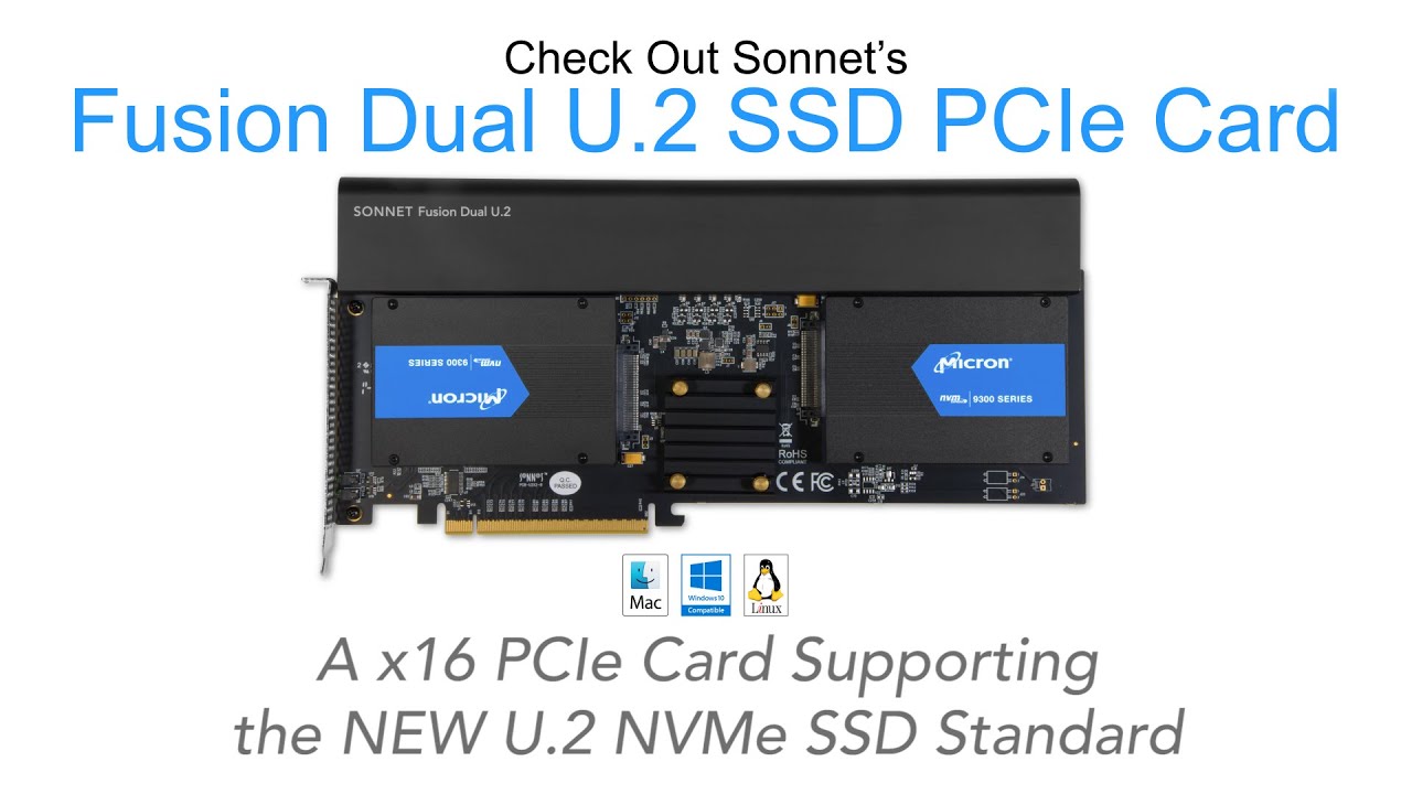 Fusion Dual U.2 SSD PCIe Card מבית ABS יבואנית מותגי צילום