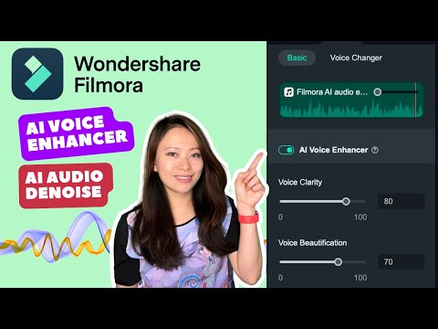 How to remove background noise from video in Filmora | AI audio denoise