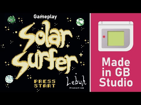 Playing Solar Surfer - GB Studio Game