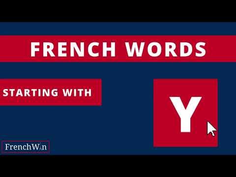 French Words Starting With Y - FrenchWin