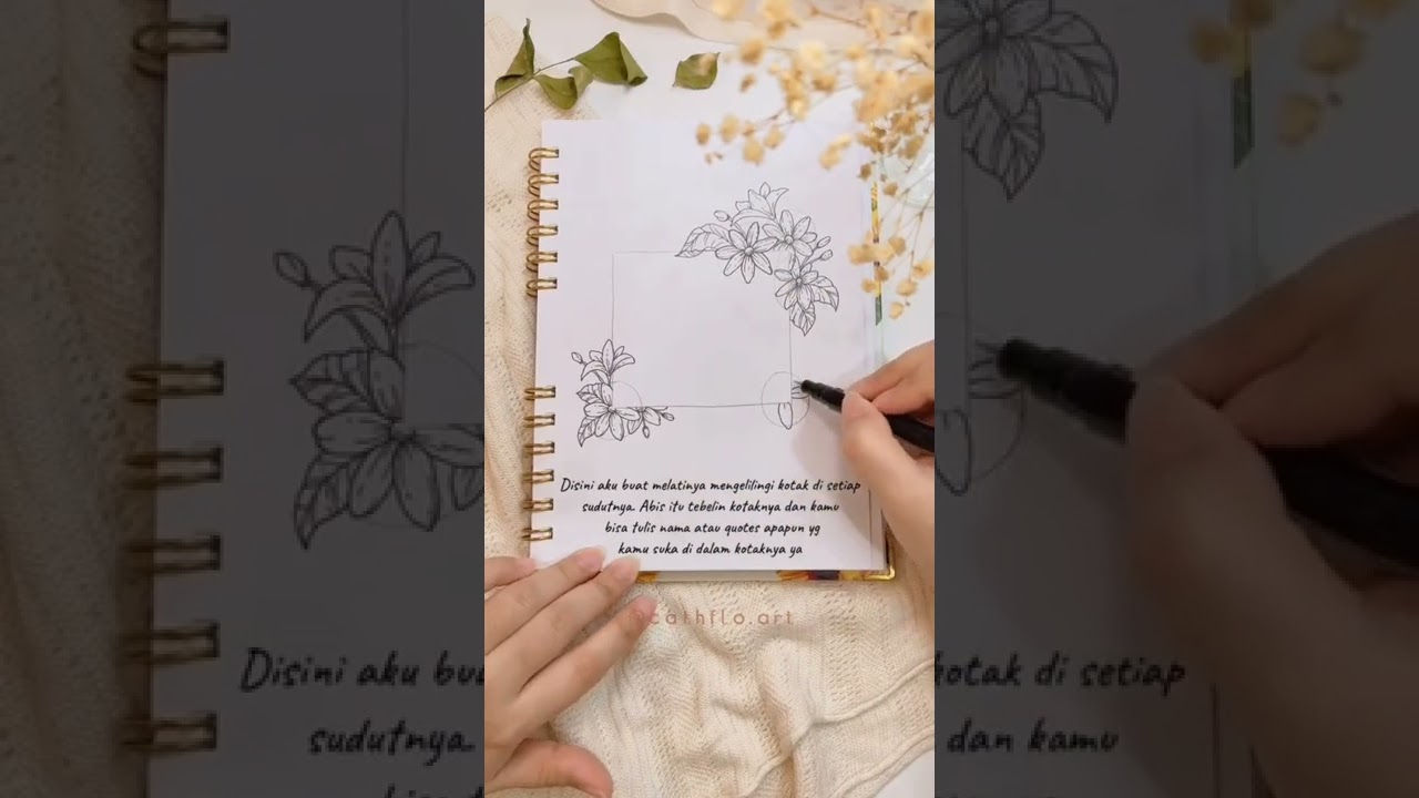 Tutorial Gambar Bunga Melati Aesthetic @cathfloart