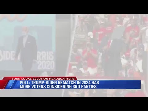 POLL: Trump-Biden 2024 Rematch has voters considering 3rd party/Former V.P. Mike Pence enters Race f