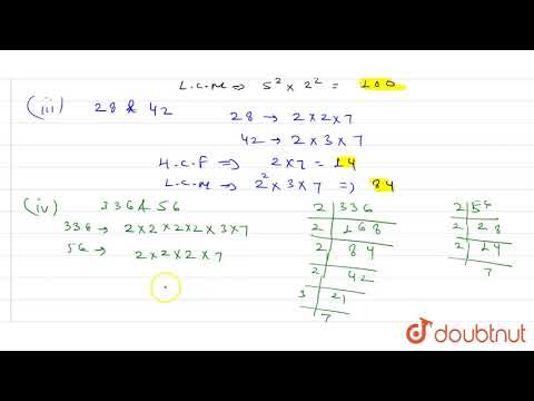 Find the HCF and LCM of the following by prime factorisation method : (i) 12 and 15 (ii) 20 and 25
