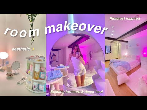 EXTREME ROOM MAKEOVER + TOUR! *aesthetic/pinterest inspired*