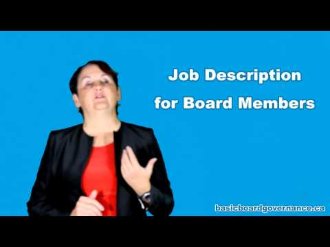Job description for board members