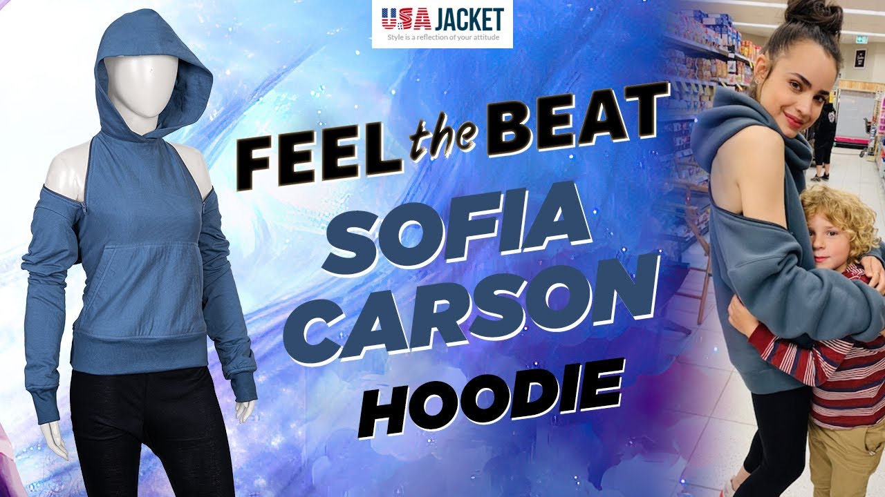 Sofia Carson Feel The Beat Hoodie  Video Shoot