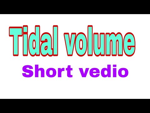 #Tidal volume and its calculations short vedio