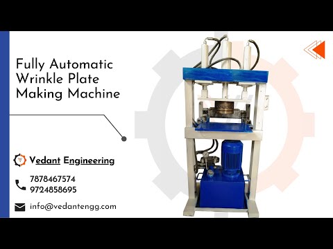 Fully Automatic Paper Plate Making Machine - Fully Automatic Wrinkle ...