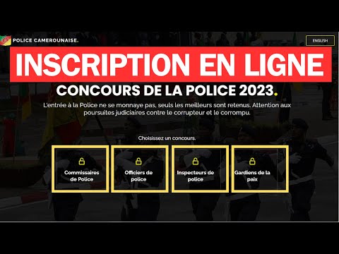 Inscription en ligne concours police Camerounaise 2024