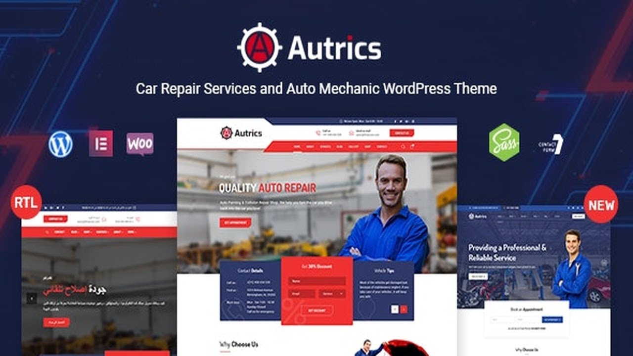 Autrics | Car Services and Auto Mechanic WordPress Theme Free Download