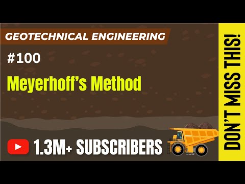 Meyerhoff's Method - Bearing Capacity - Geotechnical Engineering - GATE ...
