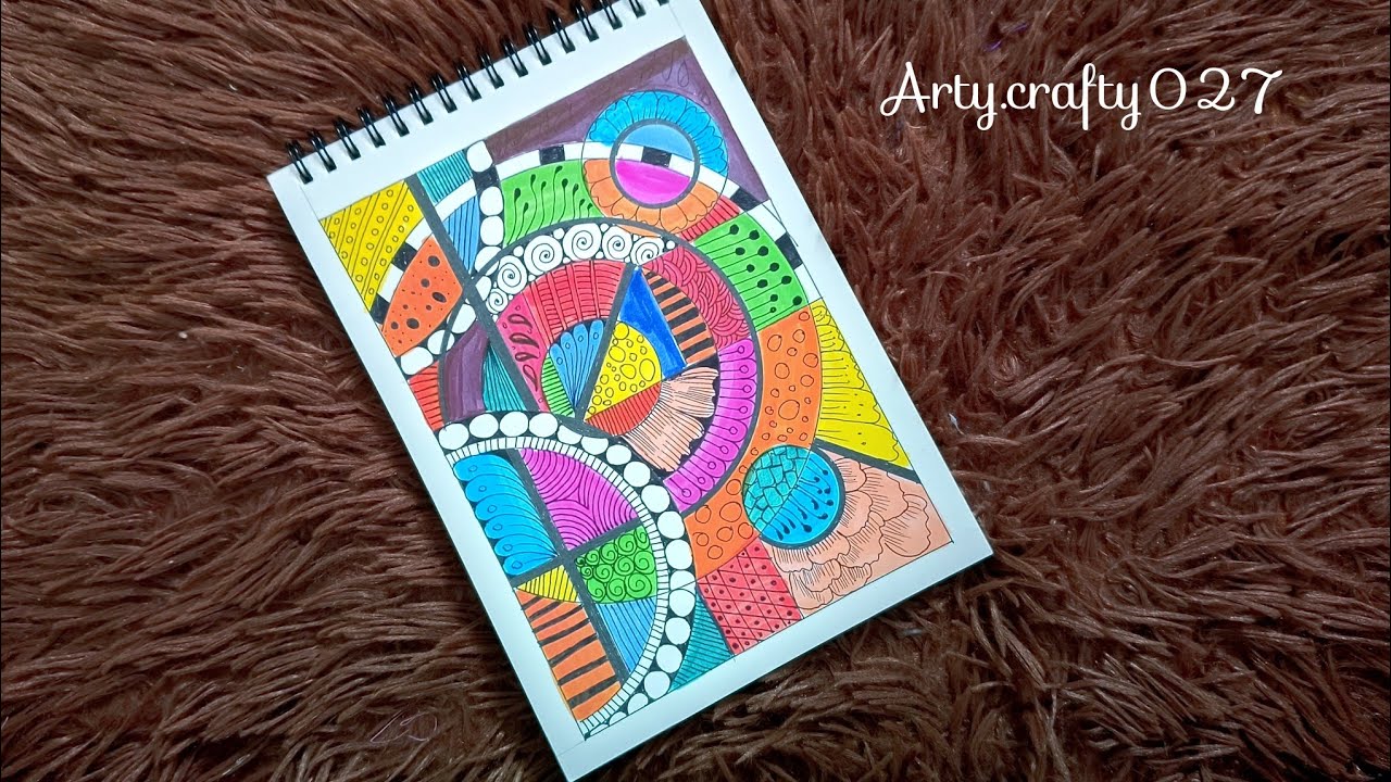 Zentangle Abstract Art for Beginners | Simple & Creative Drawing
