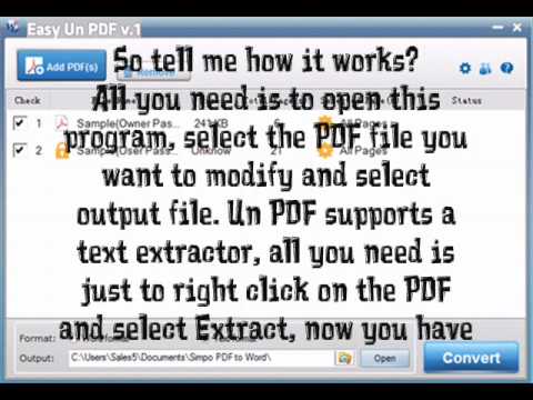 Un PDF - Easy PDF to everything converter