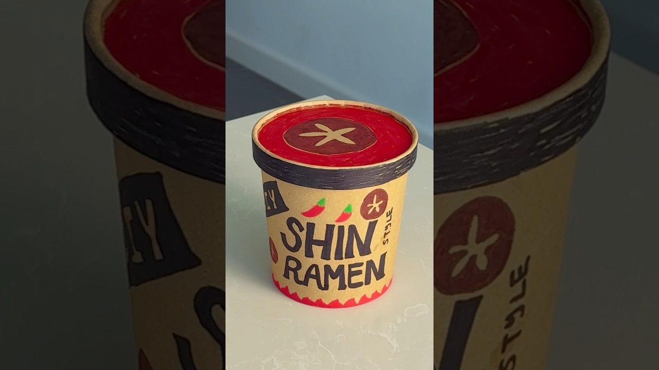 Part 4 of recreating Shin Ramen from scratch! 🎨