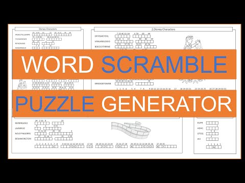 Word Scramble Puzzle Generator