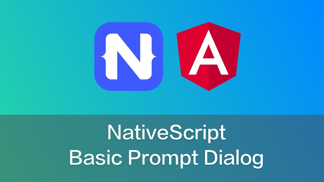 NativeScript - Basic Prompt Dialog