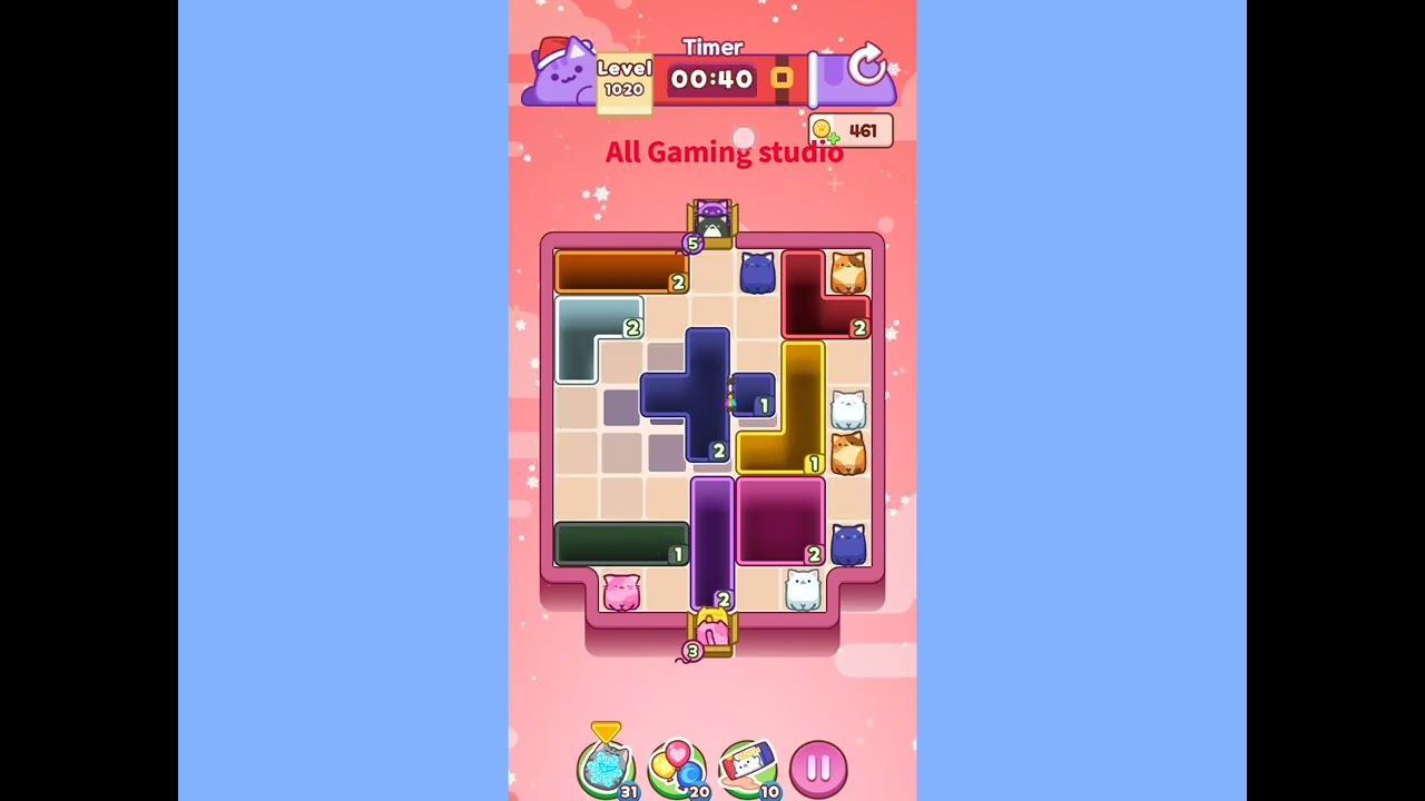 Drop the cat level 1020 walkthrough solution 