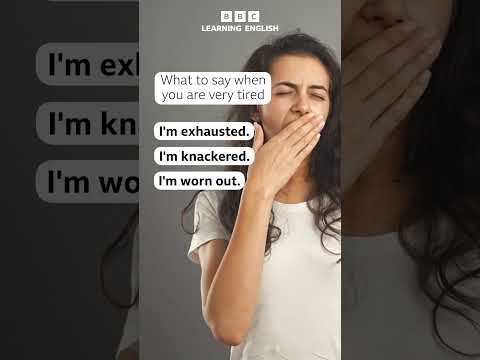 What to say when you're very tired #shorts
