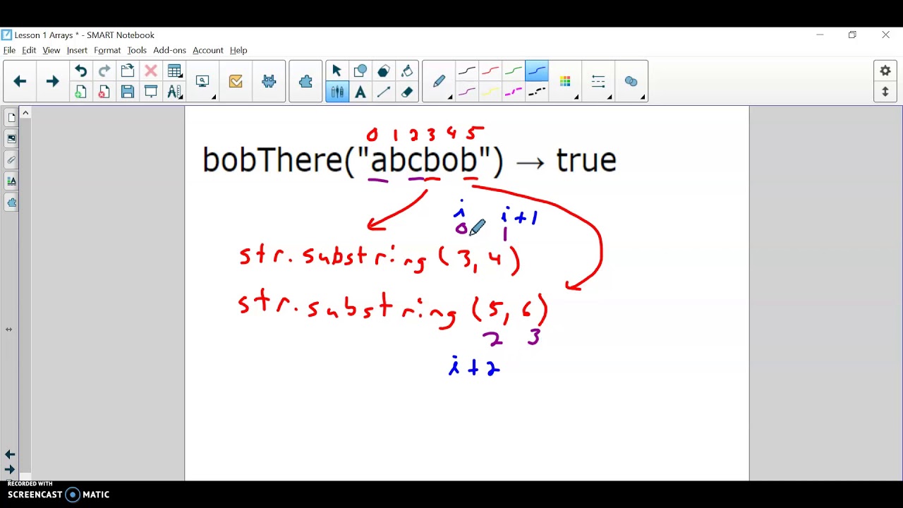 Solution to the bobThere CodingBat problem