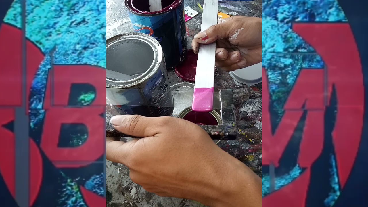 Magenta Pink Metallic AutoMotive paint