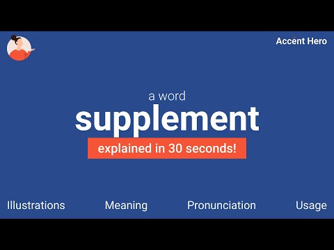 SUPPLEMENT - Meaning and Pronunciation