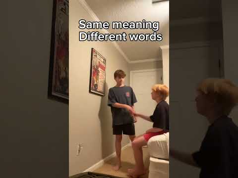 Same meaning different words