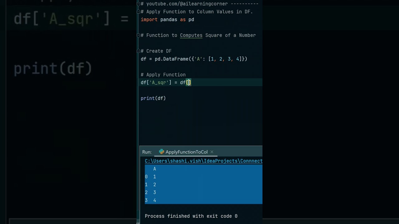 How to Apply Python Function DataFrame Column Values #python  #dataframes #operations