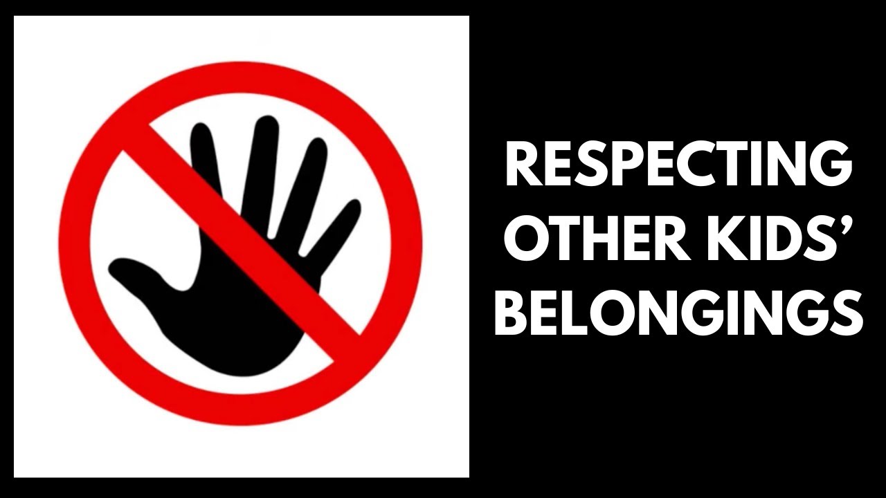 Social Story: Respecting Kids' Belongings