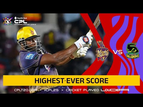 Trinbago Knight Riders SMASH Biggest-Ever CPL Score!