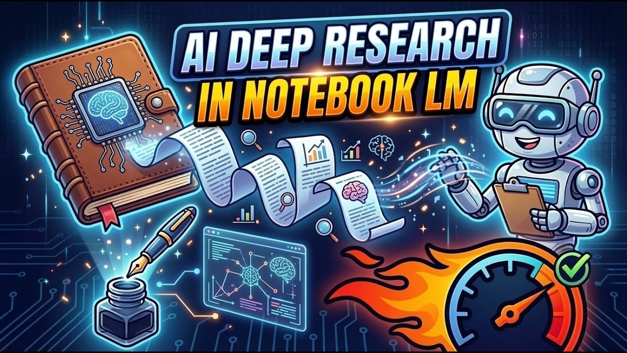 Gemini AI Deep Research is now INSIDE NotebookLM!