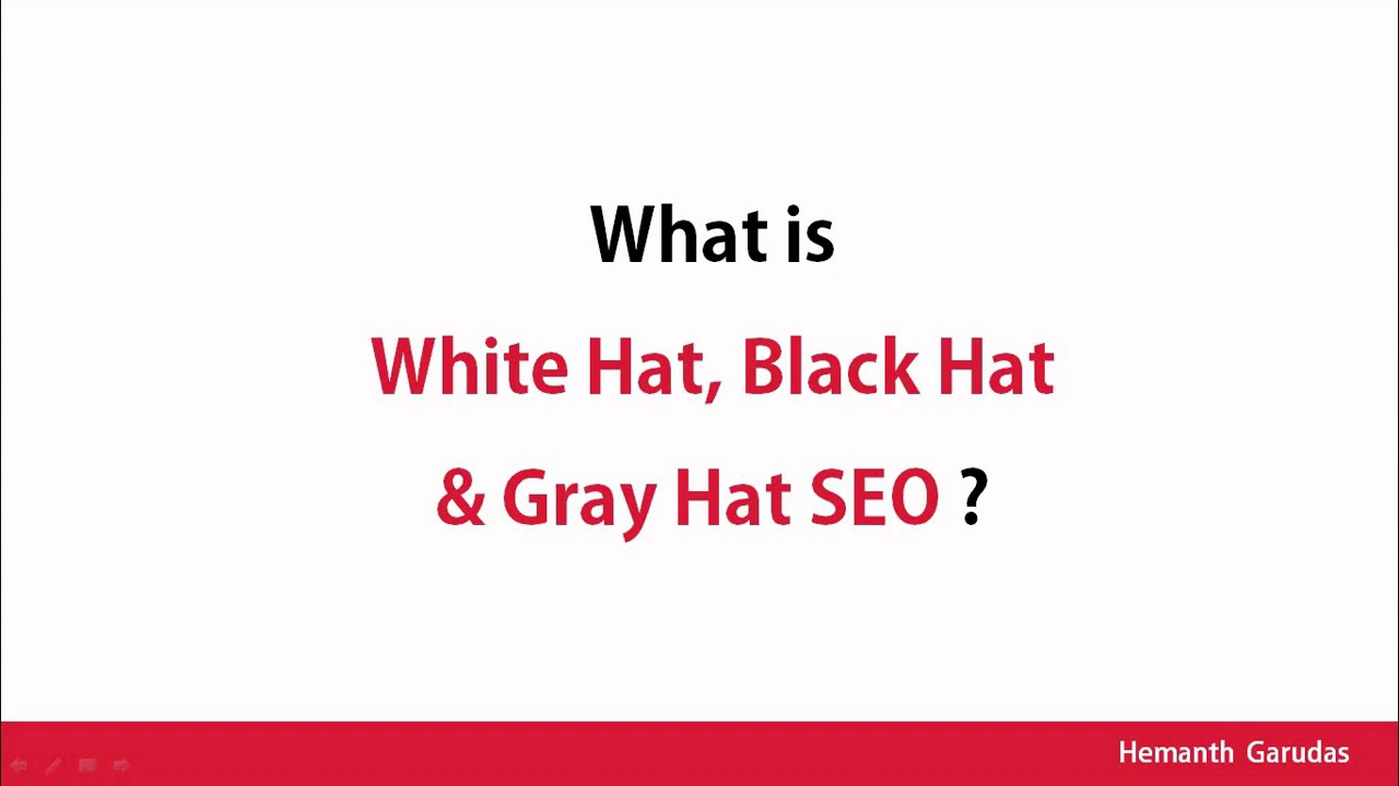 What are the different types of SEO