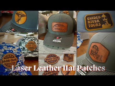 Laser Leather Hat Patches, and the Cricut Hat Press