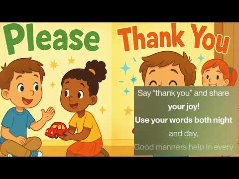 Please and Thank You: Magic Words โจ | Manners Song for Kids