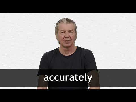 How to pronounce ACCURATELY in American English