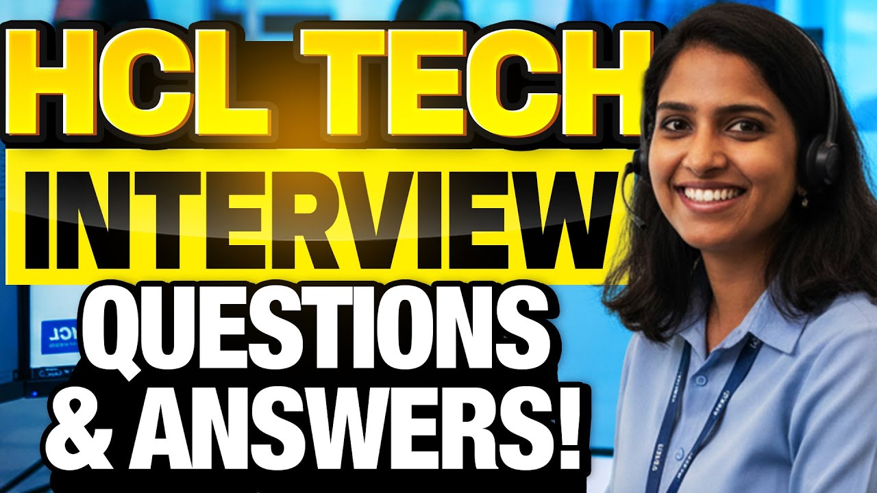 HCL Tech Interview Questions and Answers! (How to Pass an HCL Technologies Interview)