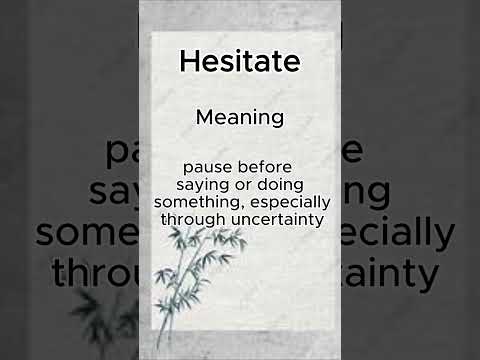 hesitate/meaning/synonym #podcast #neurofeedback #englishlanguage #english #