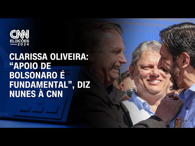“O apoio de Bolsonaro é fundamental”, diz Ricardo Nunes à CNN | Blogs ...