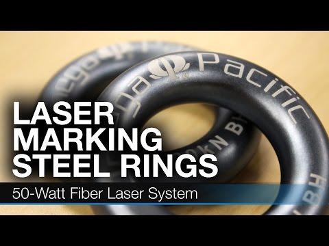 InstaMark® Laser Marking Steel Rappel Rings with a 50-Watt Fiber Laser System | Omega Pacific