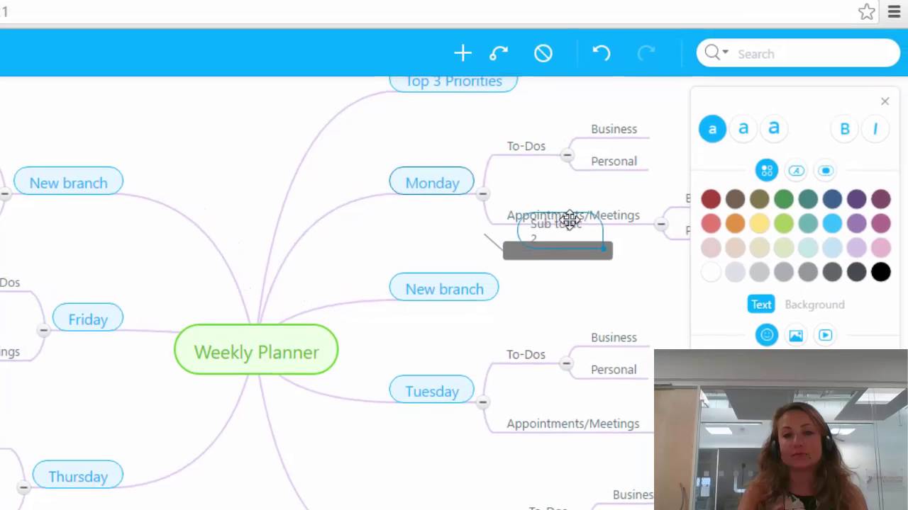 MindMeister Tutorial - Adding Content