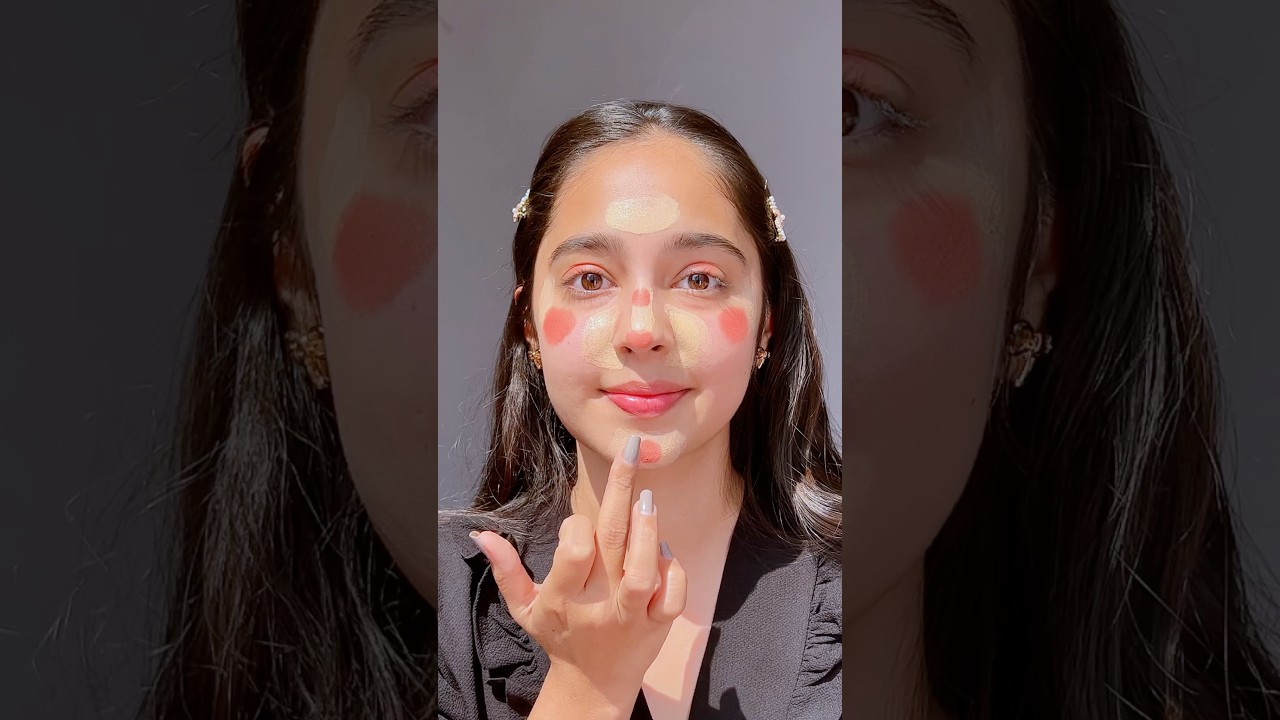 Viral Chinese/Korean Makeup Hack🧚‍♀️ #makeup #youtubeshorts #trending #makeuphacks #beautytips