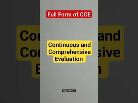 Full Form of CCE | Corporate Kurradu | #shorts #short #cce #fullform
