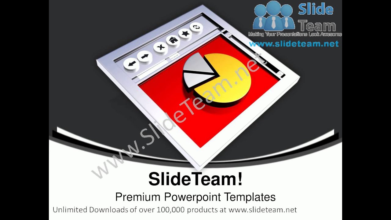 Browser With Pie Chart Internet PowerPoint Templates PPT Backgrounds  1112 Slides Backgrounds