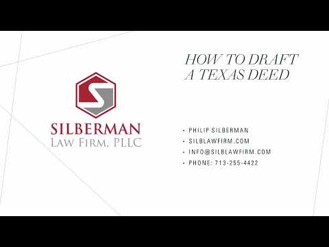 How To Draft a Texas Deed