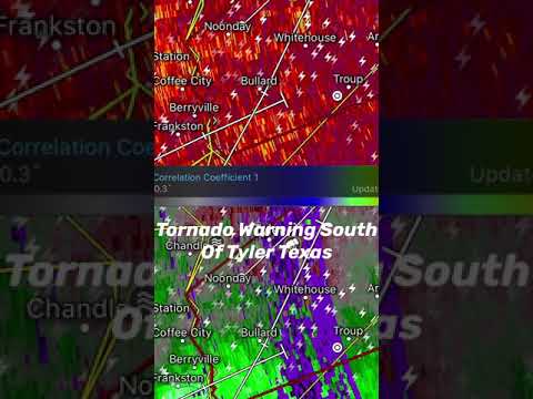 Tornado Warning South Of Tyler Texas