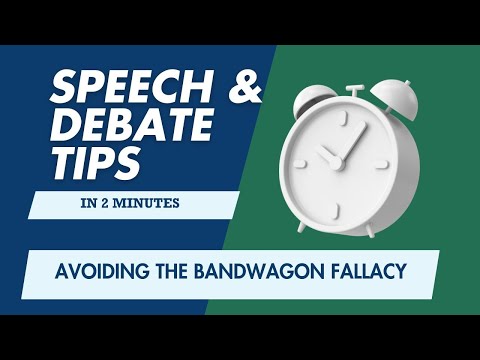 Speech and Debate Tips: Avoiding the Bandwagon Fallacy
