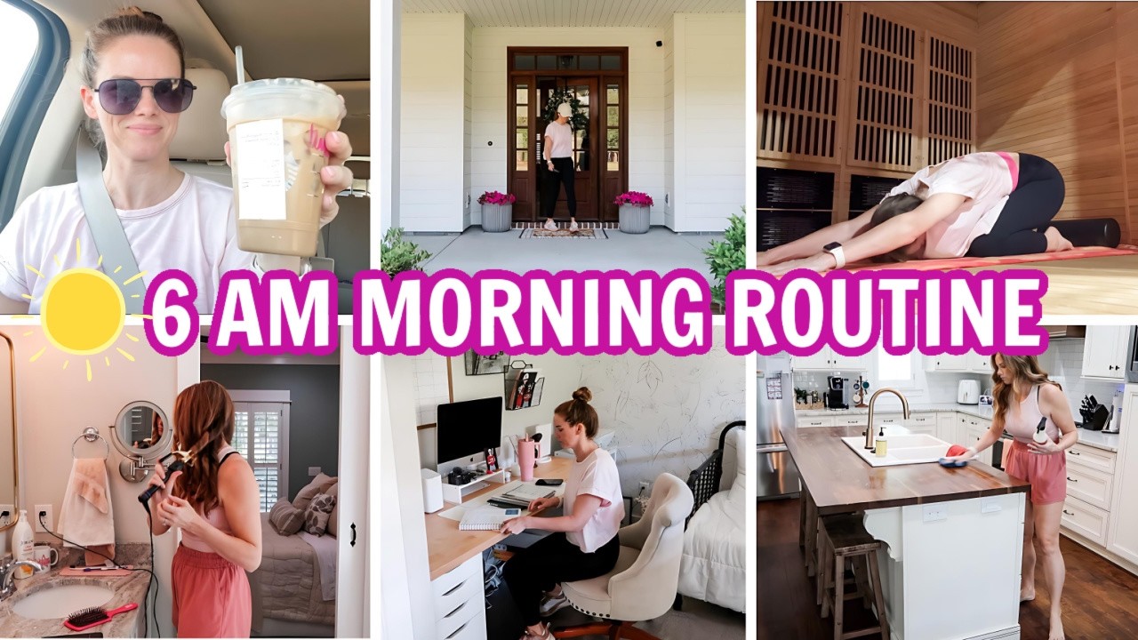 6 AM MORNING ROUTINE | STAY AT HOME MOM SCHEDULE | Amy Darley